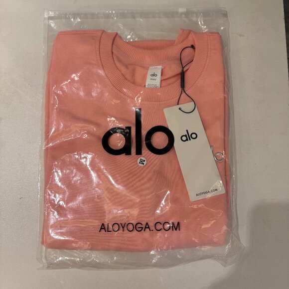 ALO Yoga | Sweaters | Alo Neon Bubblegum Accolade Crew Neck Pullover ...